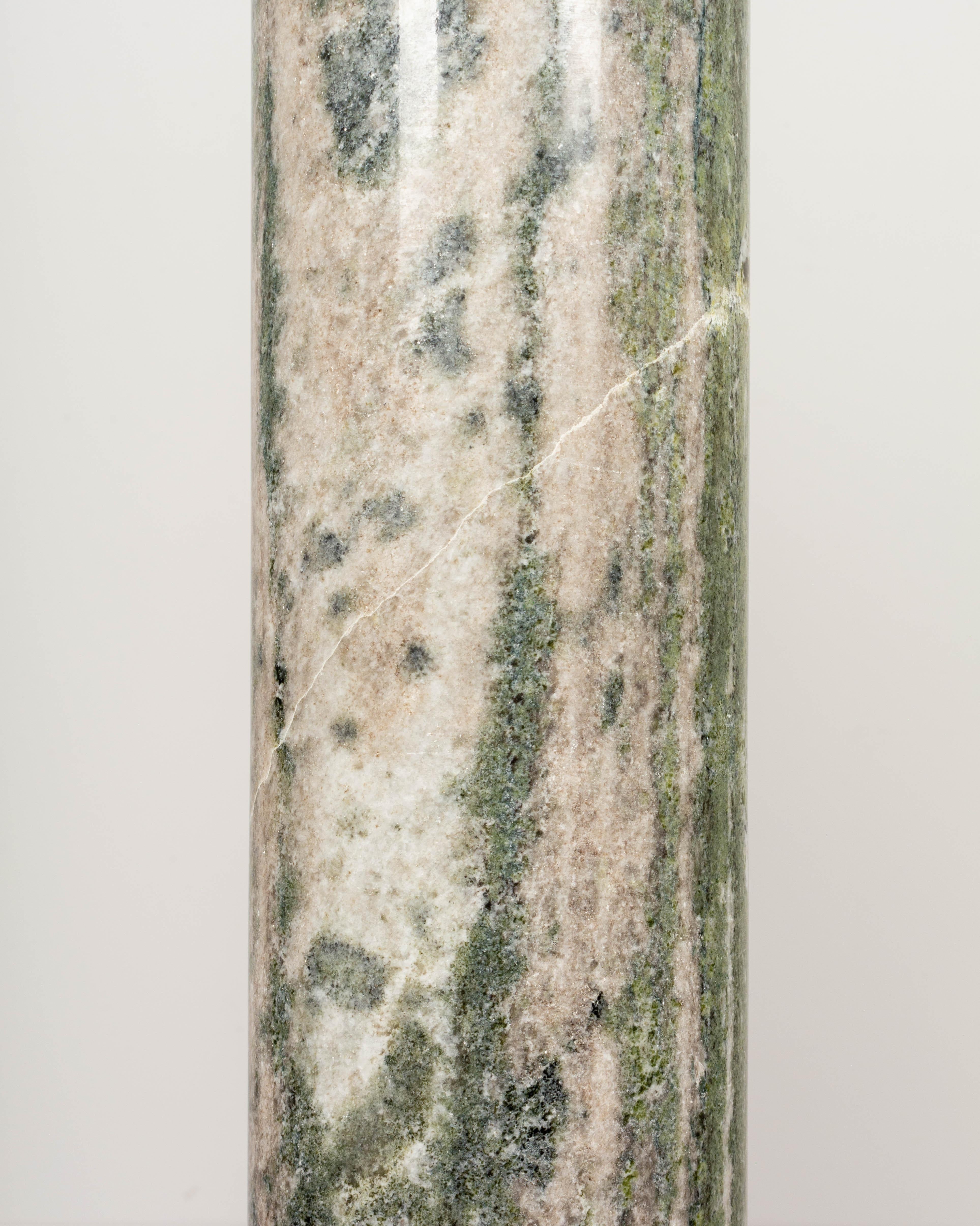 Italian Marble Column Pedestals Pair For Sale at 1stDibs