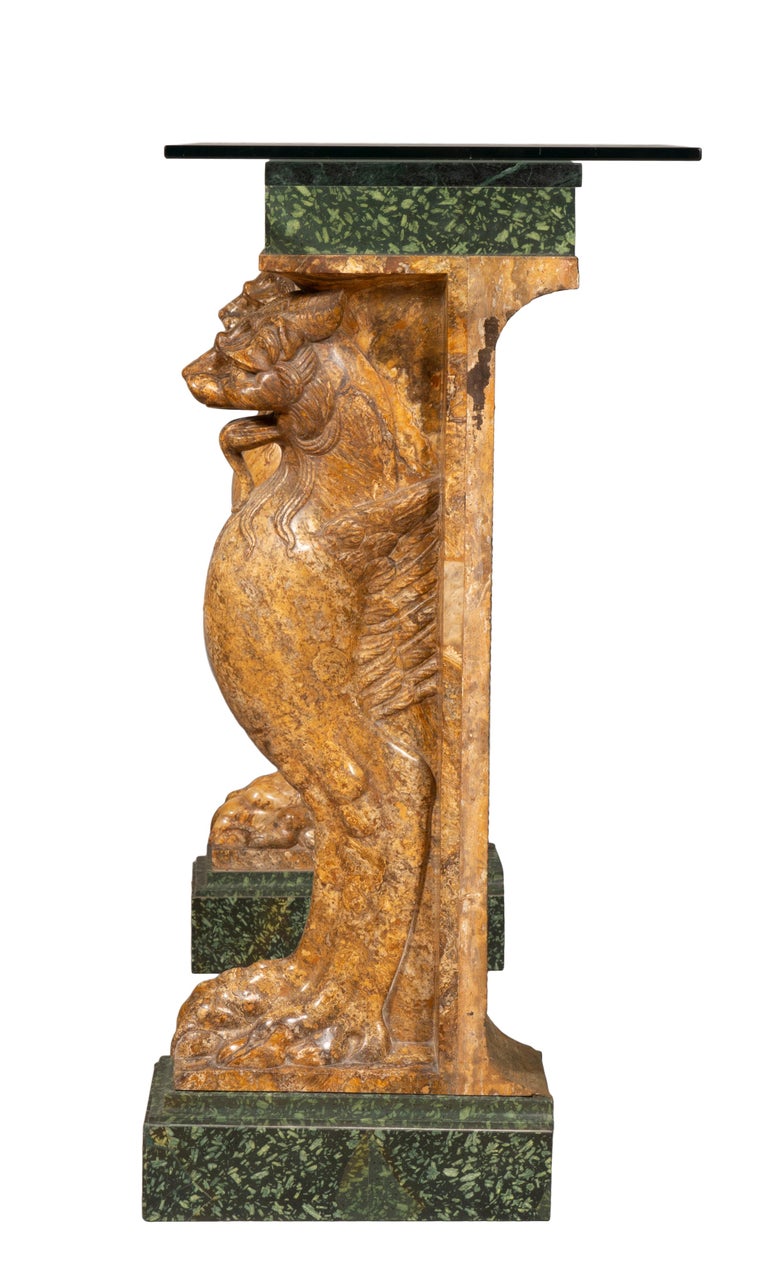Italian Marble Console Table For Sale at 1stDibs