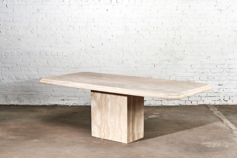 Italian Marble Dining Table, Stone International 1970 For Sale at 1stDibs