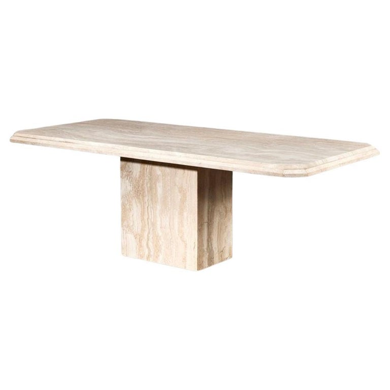 Italian Marble Dining Table, Stone International 1970 For Sale at 1stDibs