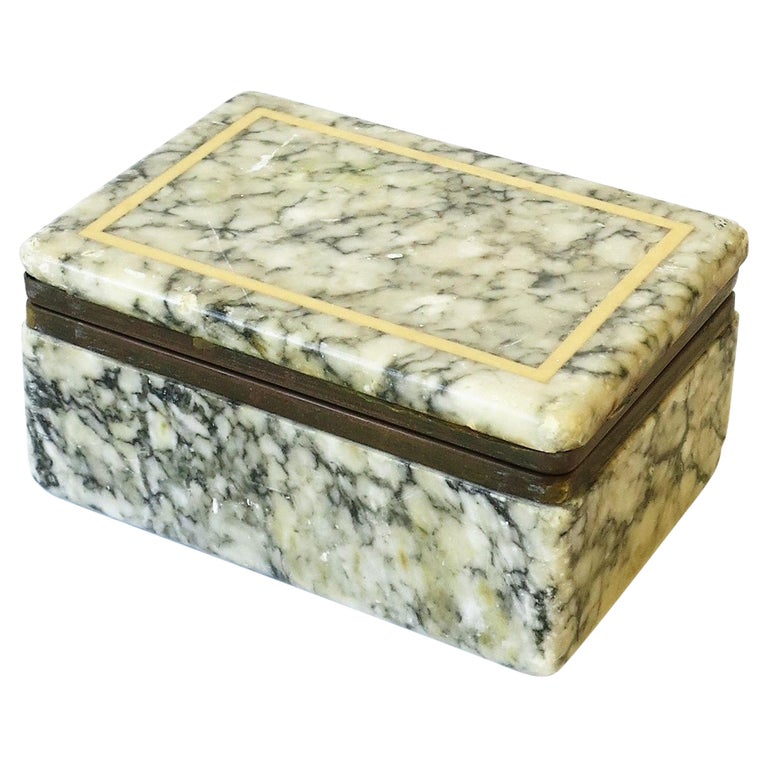 Italian Marble Jewelry Box For Sale at 1stDibs