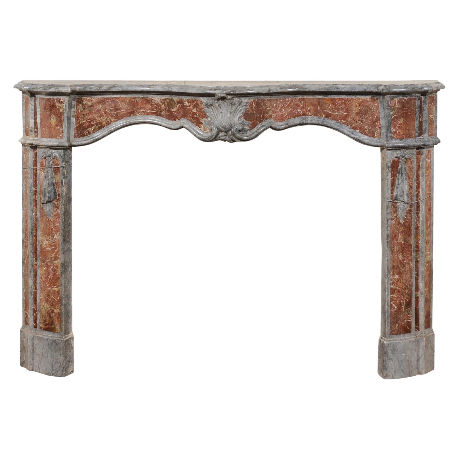 Italian Marble Fireplace Surround, 18th Century at 1stDibs