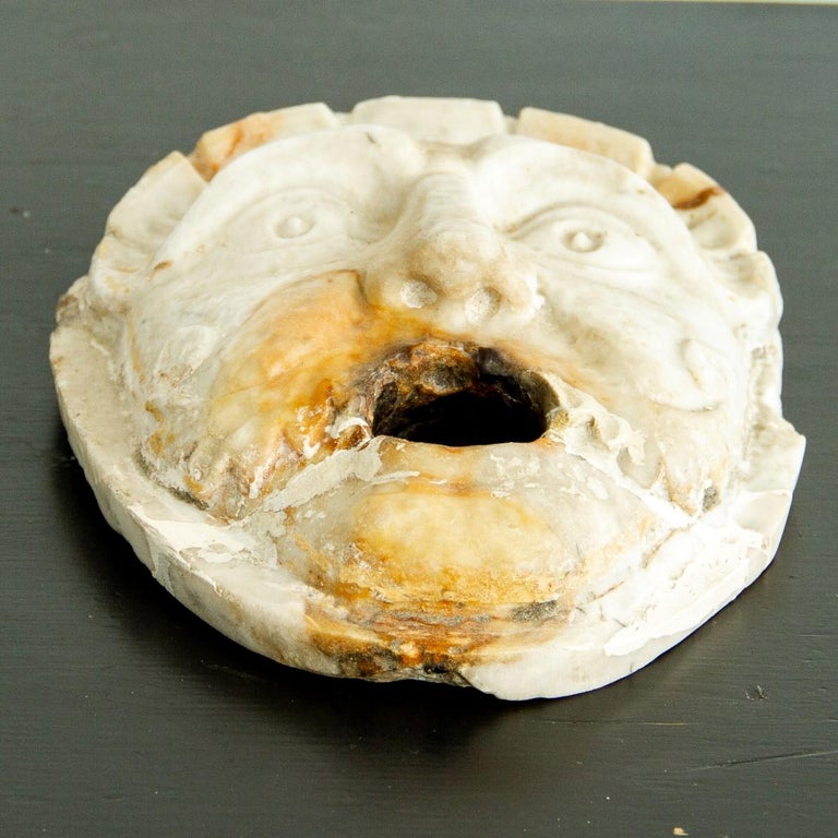 Italian Marble Fountain Mask, circa 1840 For Sale at 1stDibs