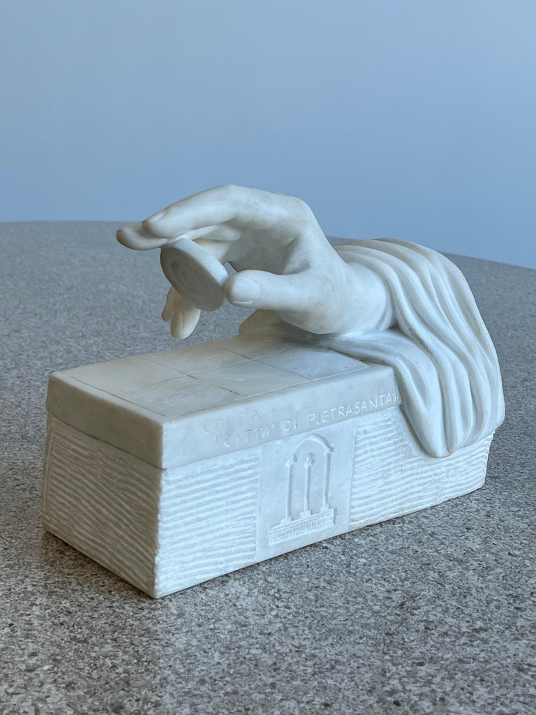 Italian Marble Hand Carved Sculpture For Sale at 1stDibs