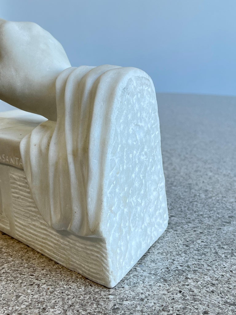 Italian Marble Hand Carved Sculpture For Sale at 1stDibs