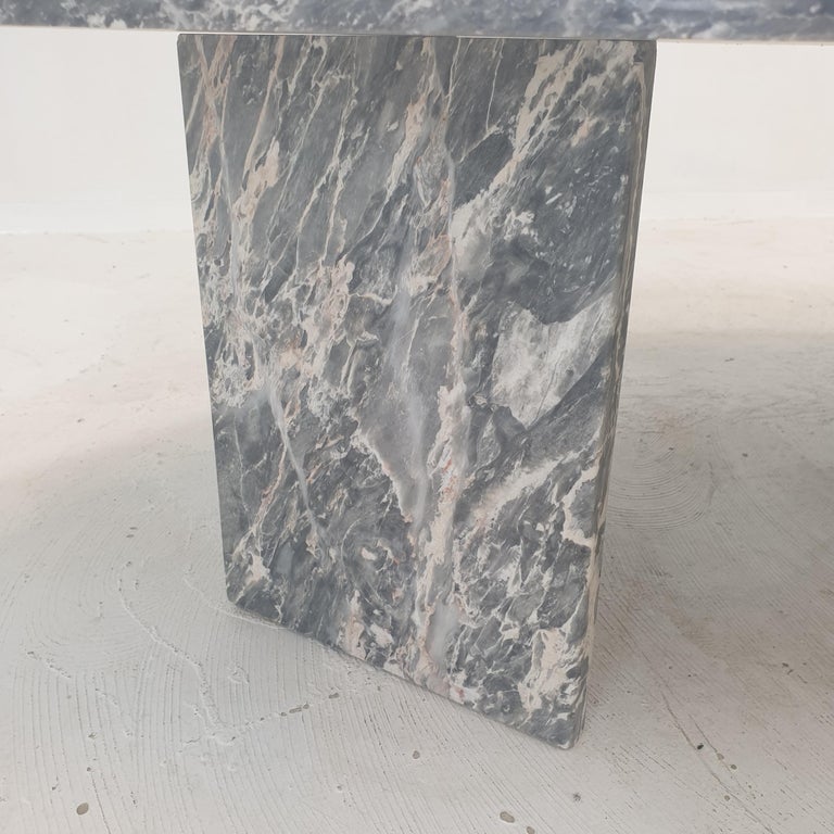 Italian Marble Leaf Shape Coffee Table, 1980's For Sale at 1stDibs