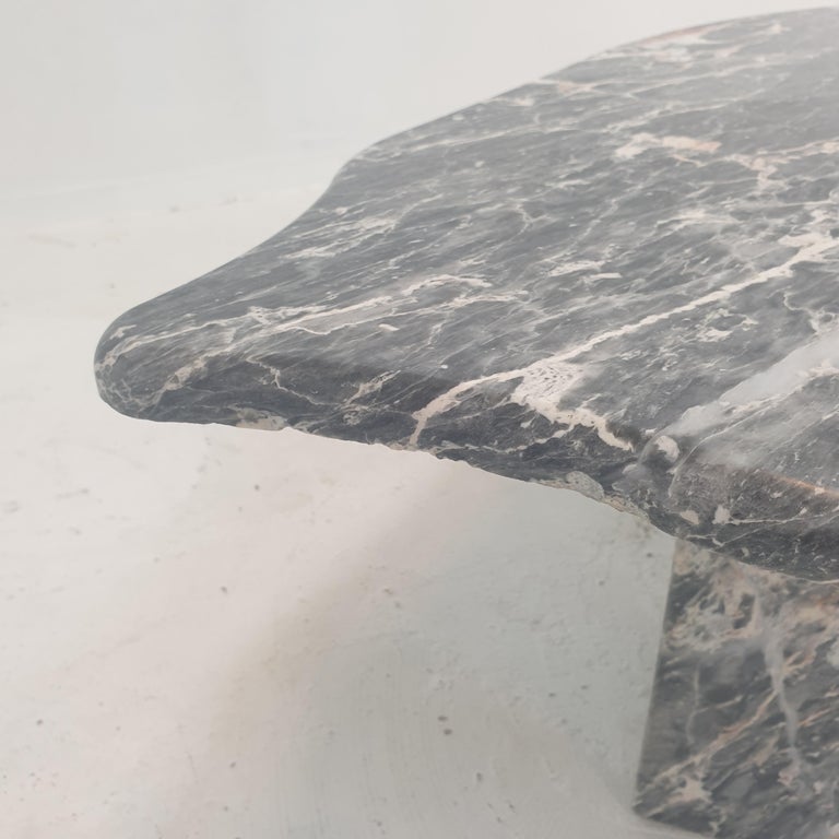 Italian Marble Leaf Shape Coffee Table, 1980's For Sale at 1stDibs