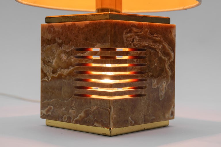 Italian Marble Mid-Century Modern Table Lamp, 1960s For Sale at 1stDibs