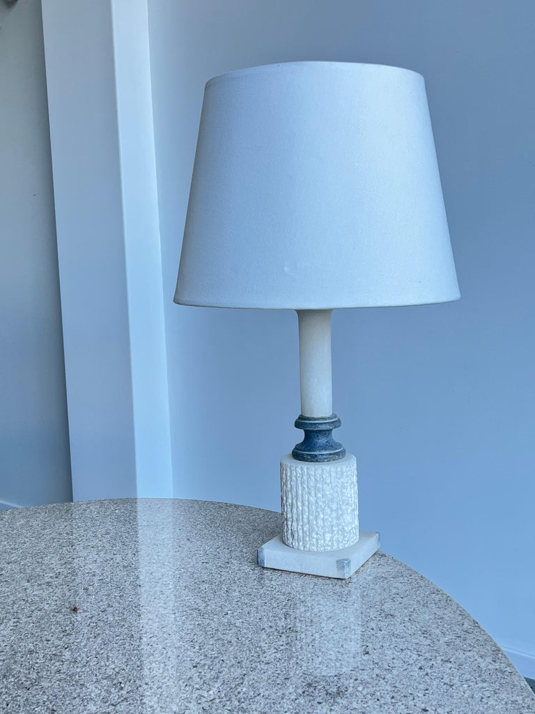 Italian Marble Table Lamp For Sale at 1stDibs