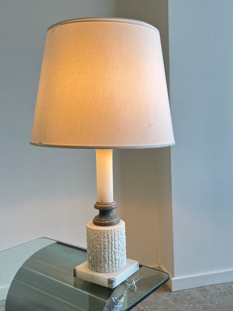 Italian Marble Table Lamp For Sale at 1stDibs