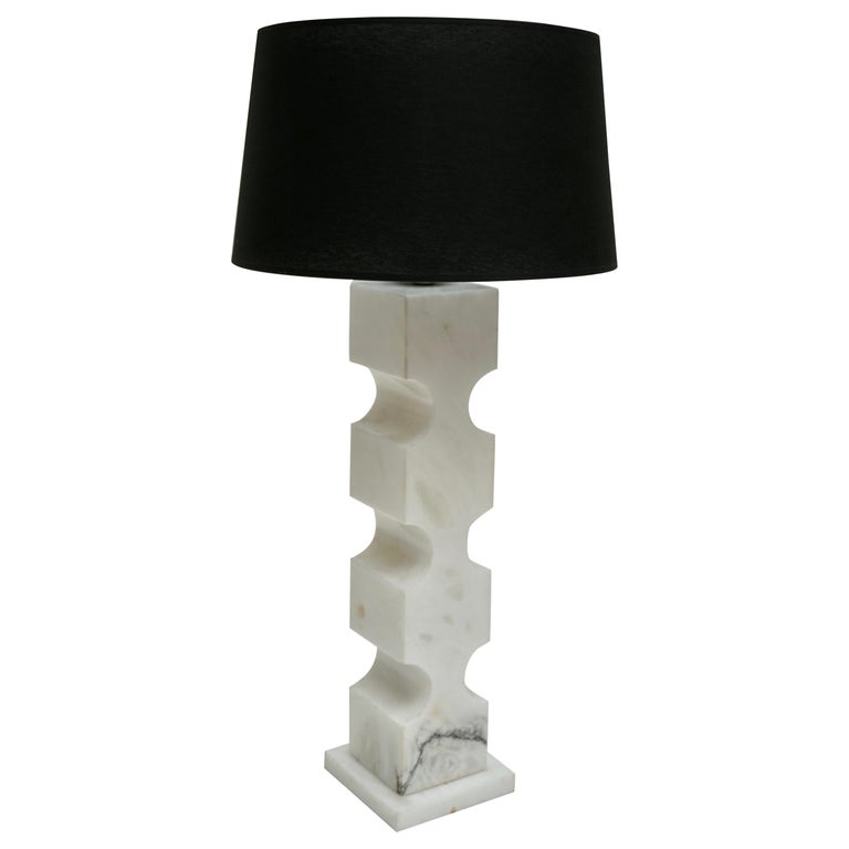 Italian Marble Table Lamp For Sale at 1stDibs