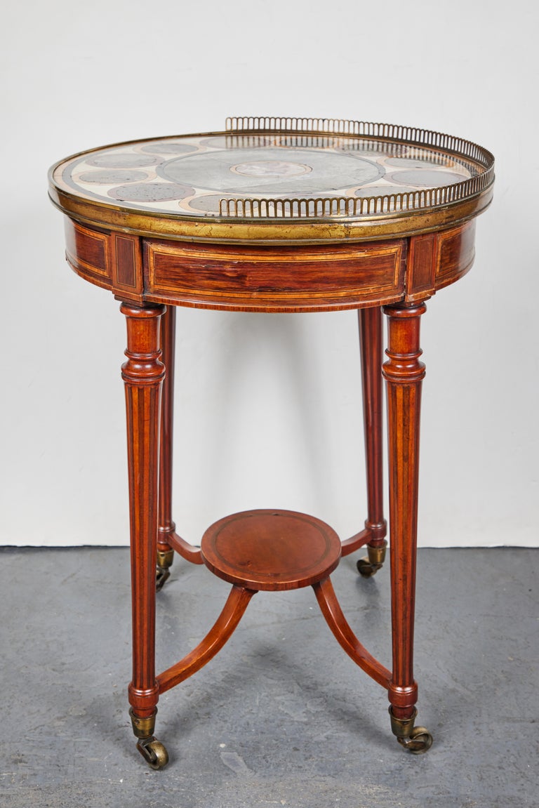 Italian, Marble Top Side Table For Sale at 1stDibs
