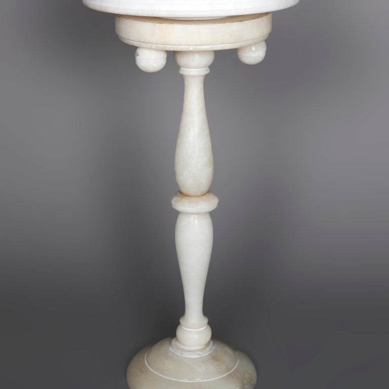 Italian Marble Turned Column Smoking Table, 20th Century at 1stDibs