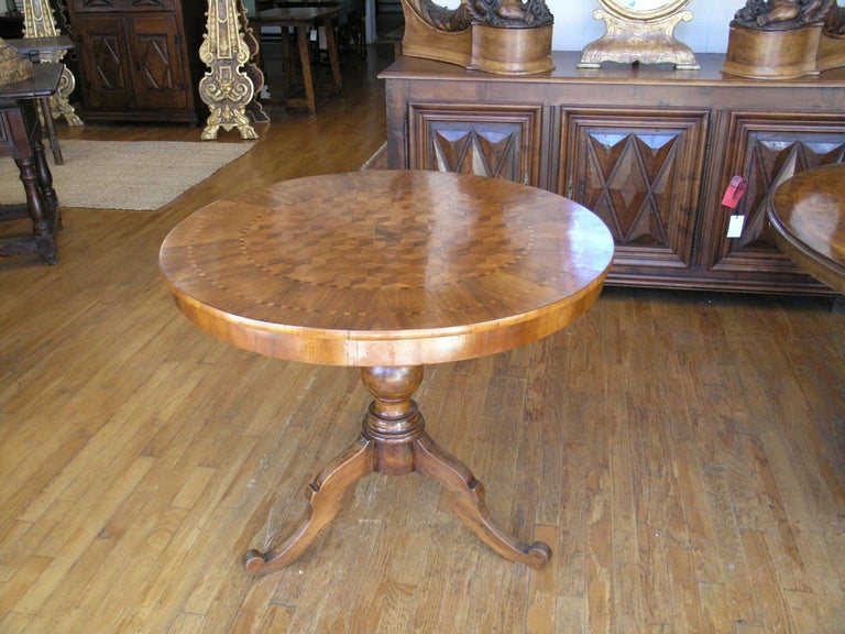 Italian Marquetry Table, circa 1850 For Sale at 1stDibs