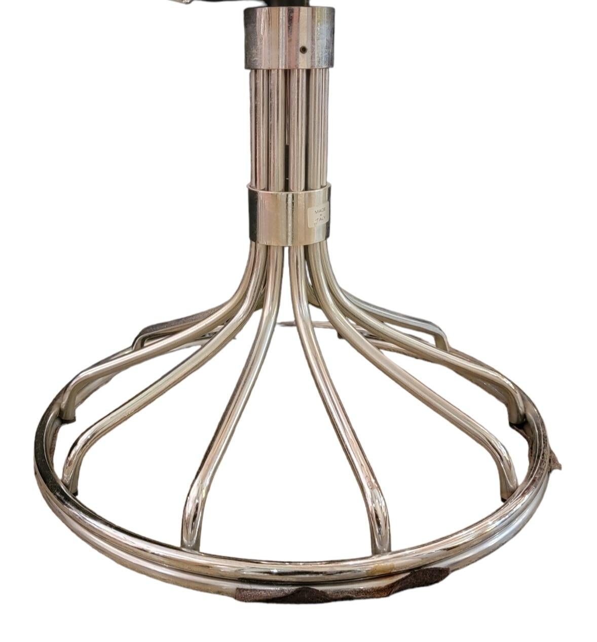 Italian MCM Pan Am 1960s Chrome Swivel Chairs by Gaston Rinaldi For ...