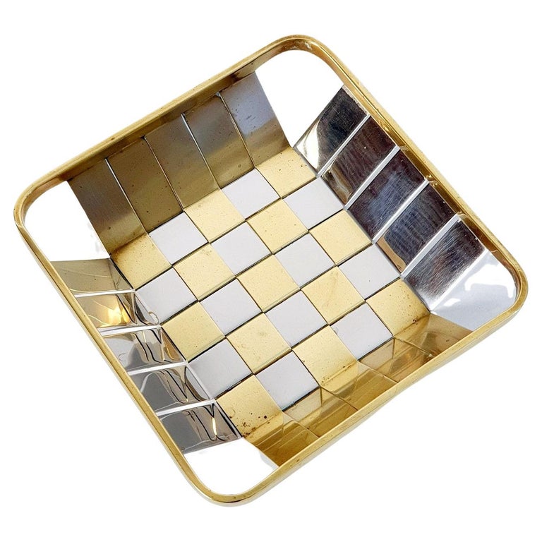 Italian Metal Basket 1970s For Sale at 1stDibs