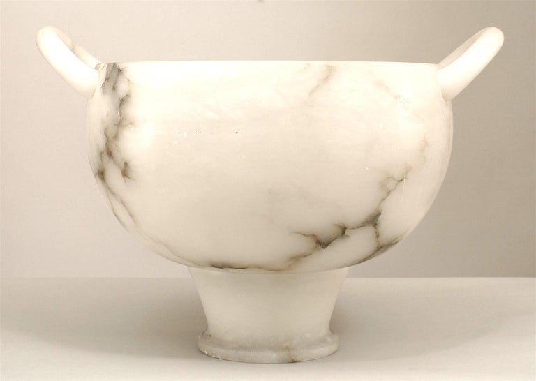 Italian Mid-Century Alabaster Planter For Sale at 1stDibs