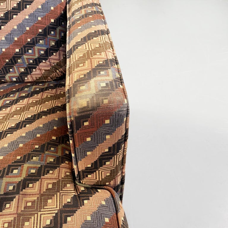 Italian Mid-Century Armchair with Missoni Fabric by Saporiti Italia ...