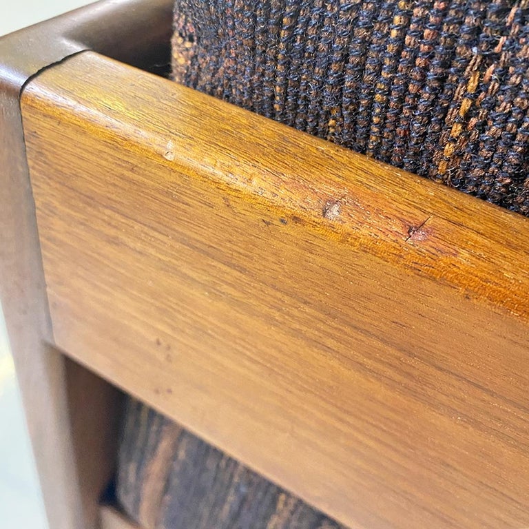 Italian Midcentury Beech and Cotton Bastiano Sofa by Tobia Scarpa for ...