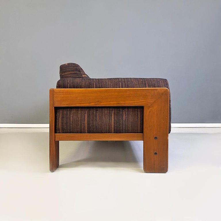 Italian Midcentury Beech and Cotton Bastiano Sofa by Tobia Scarpa for ...