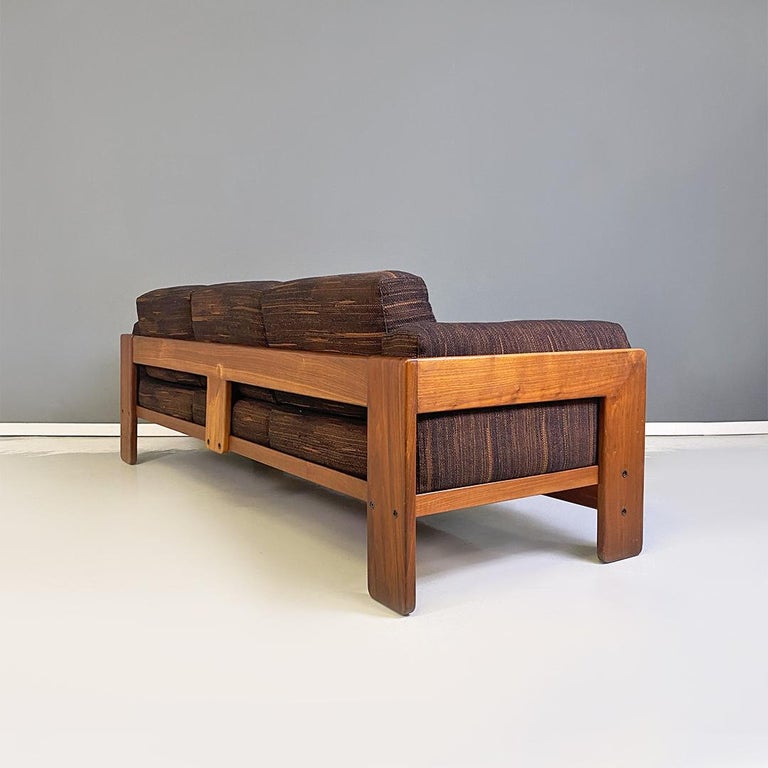 Italian Midcentury Beech and Cotton Bastiano Sofa by Tobia Scarpa for ...