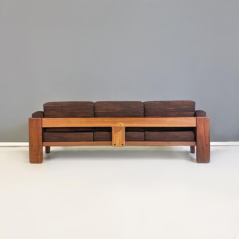 Italian Midcentury Beech and Cotton Bastiano Sofa by Tobia Scarpa for ...