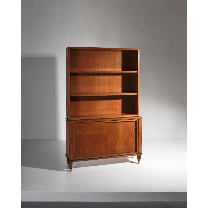 Modular Walnut Italian Bookcase, circa 1960 For Sale at 1stDibs