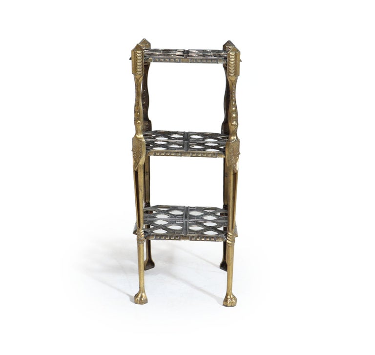 Italian Mid Century Cast Metal Shelves For Sale at 1stDibs