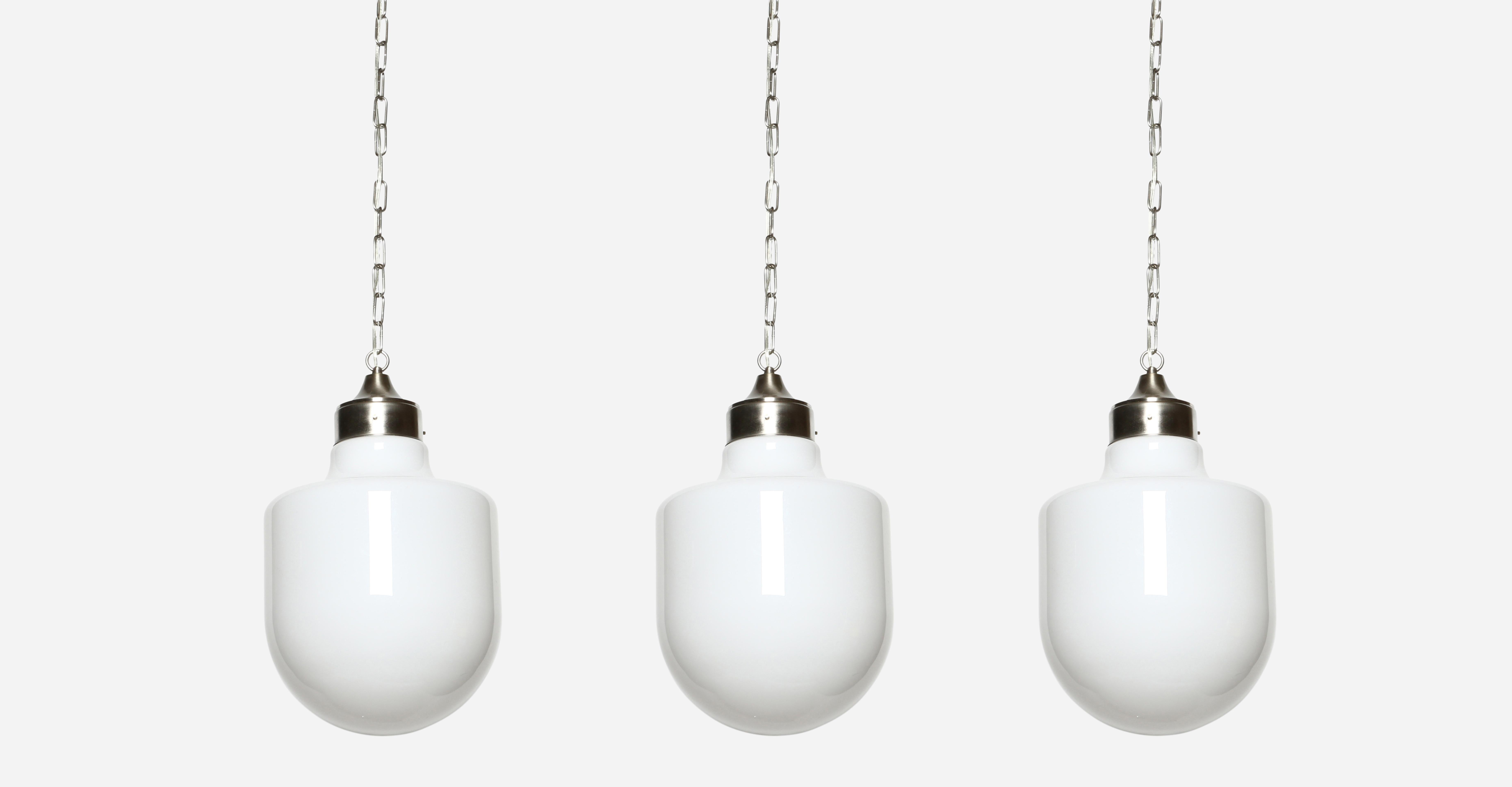 Italian Mid Century Ceiling Pendants large, Set of Three at 1stDibs