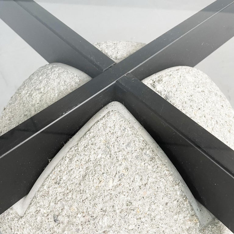 Italian Mid-Century Glass Beton Table Paracarro by G. Offredi for ...