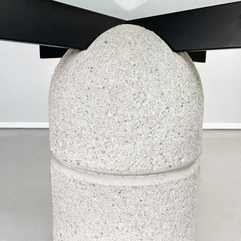 Italian Mid-Century Glass Beton Table Paracarro by G. Offredi for ...