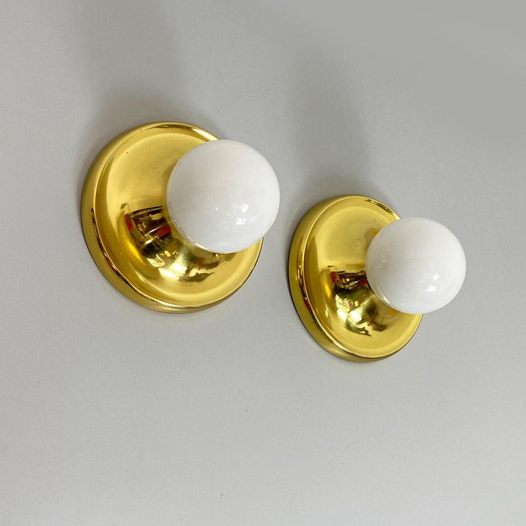 Italian Mid Century Light Ball Wall or Ceiling Lamps Castiglioni's for ...