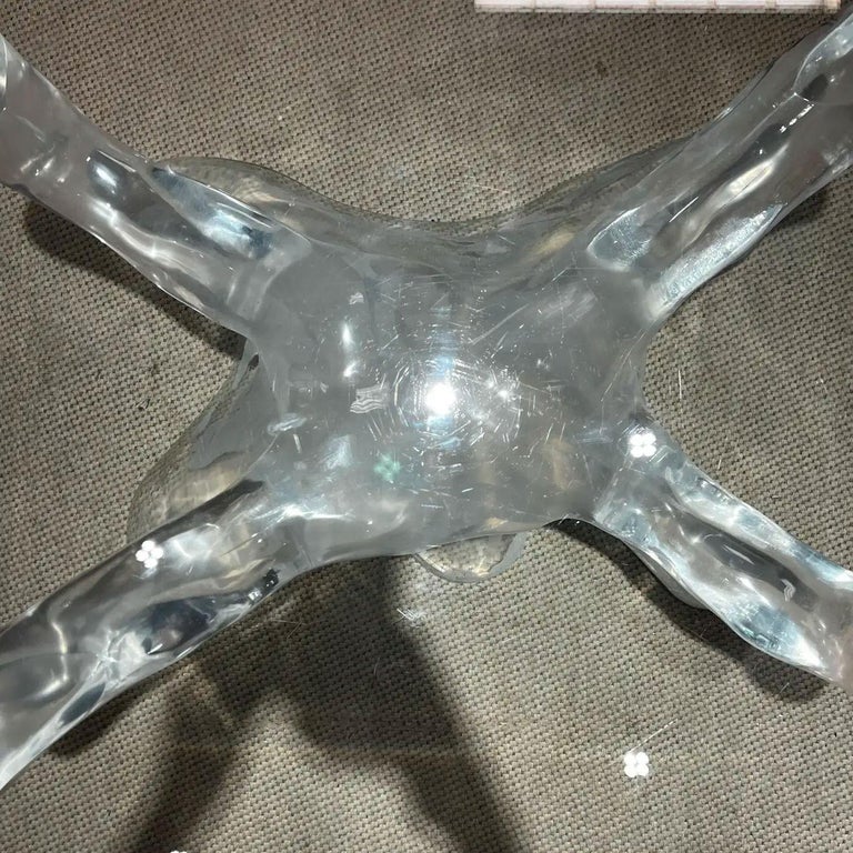 Italian Mid-Century Lucite and Glass Coffee Table by Alberto Rocchi For ...