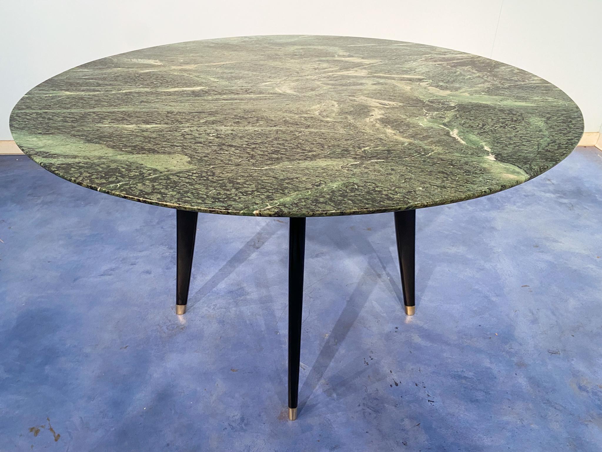 Italian Mid-Century Marble Round Support or Center Table, by Dassi ...
