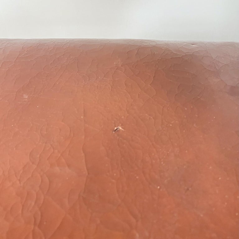 Italian Mid-Century Medical Laboratory Bed Brown Leather and White ...