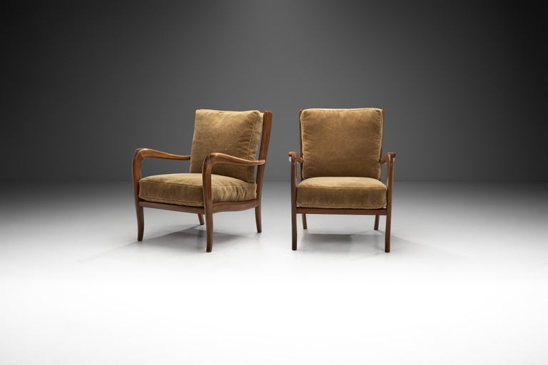 Italian Mid-Century Modern Armchairs, Italy 1950s at 1stDibs