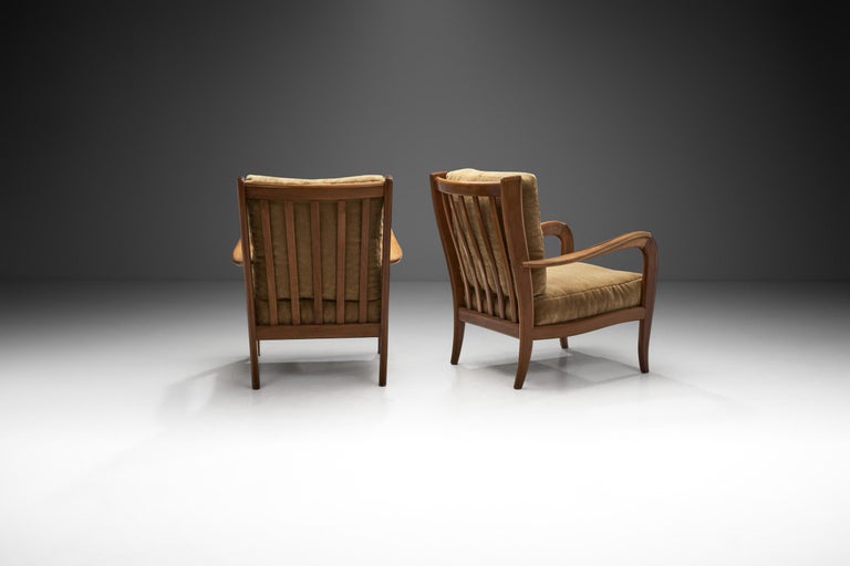 Italian Mid-Century Modern Armchairs, Italy 1950s at 1stDibs