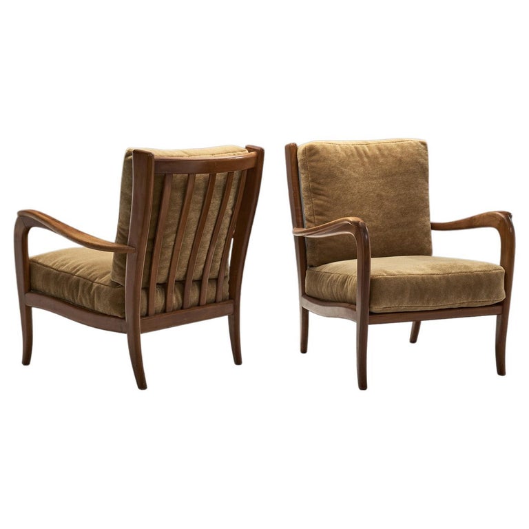 Italian Mid-Century Modern Armchairs, Italy 1950s at 1stDibs
