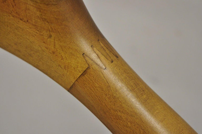 Italian Mid Century Modern Birch Wood Clothing Valet Butler Stand By ...