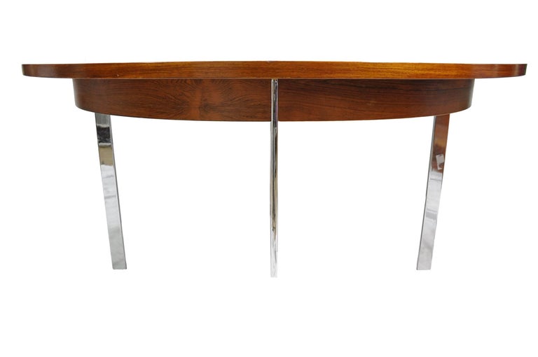 Italian Mid-Century Modern Black Limba Table and Chairs at 1stDibs