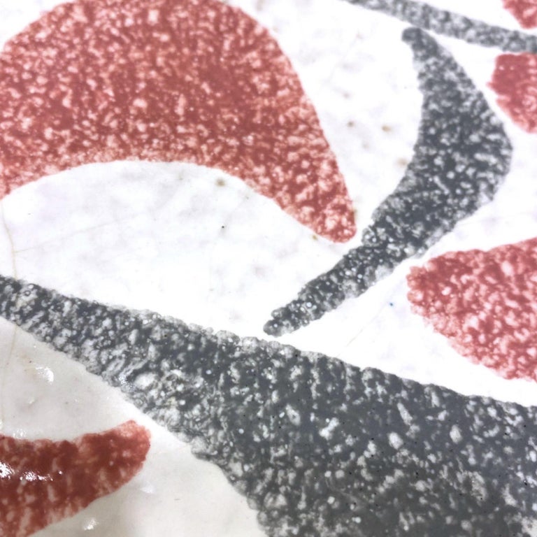 Italian Mid-Century Modern ceramic Plate For Sale at 1stDibs