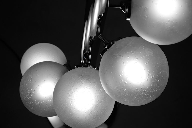 Italian Mid-Century Modern Chrome Lumi Floor Lamp For Sale at 1stDibs