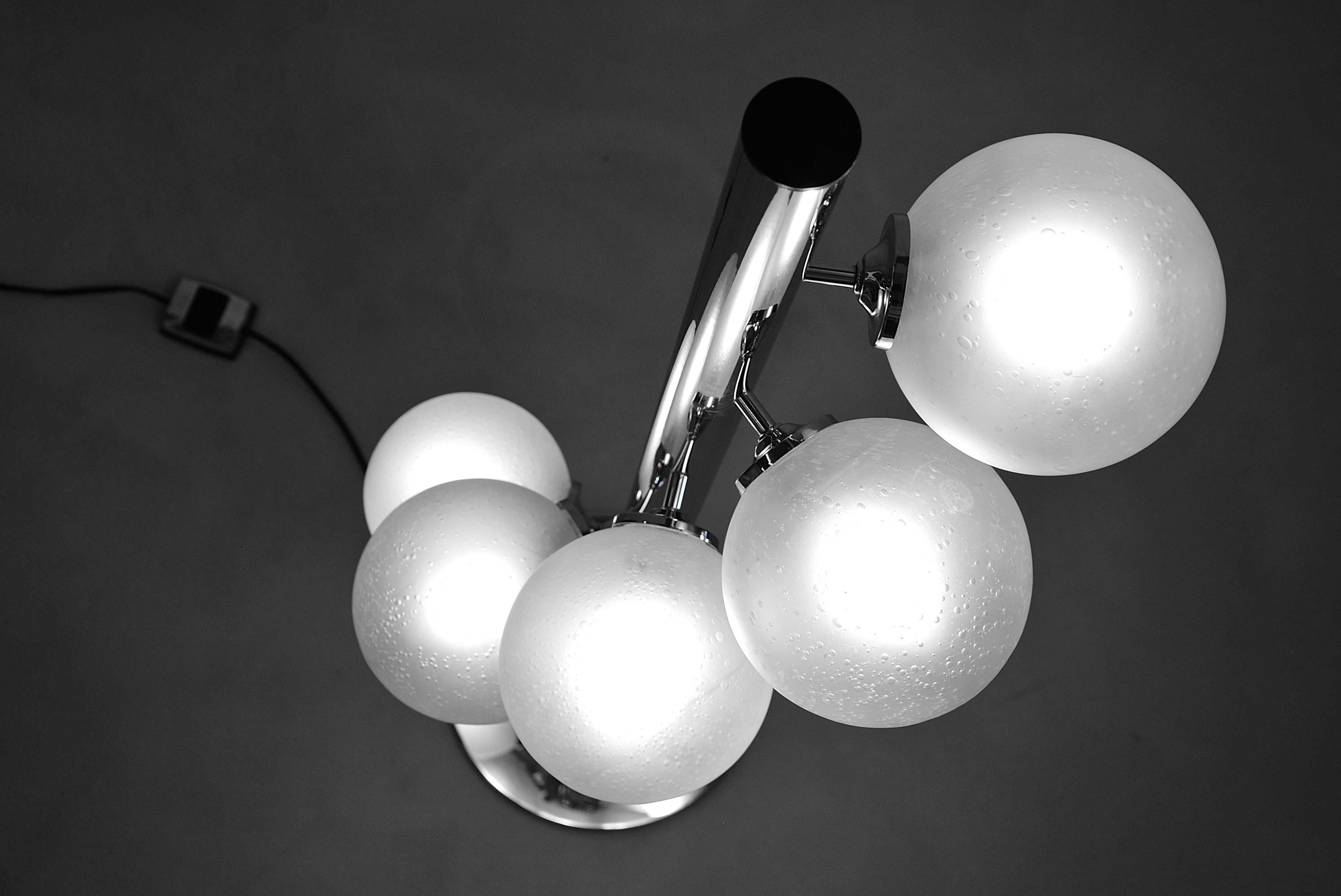 Italian Mid-Century Modern Chrome Lumi Floor Lamp at 1stDibs