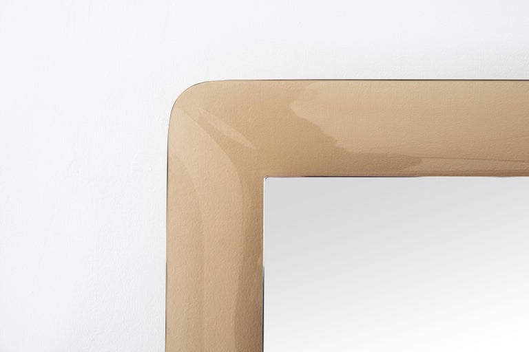 Italian Mid-Century Modern Fumé Glass Mirror by Fontana Arte, 1950 at ...