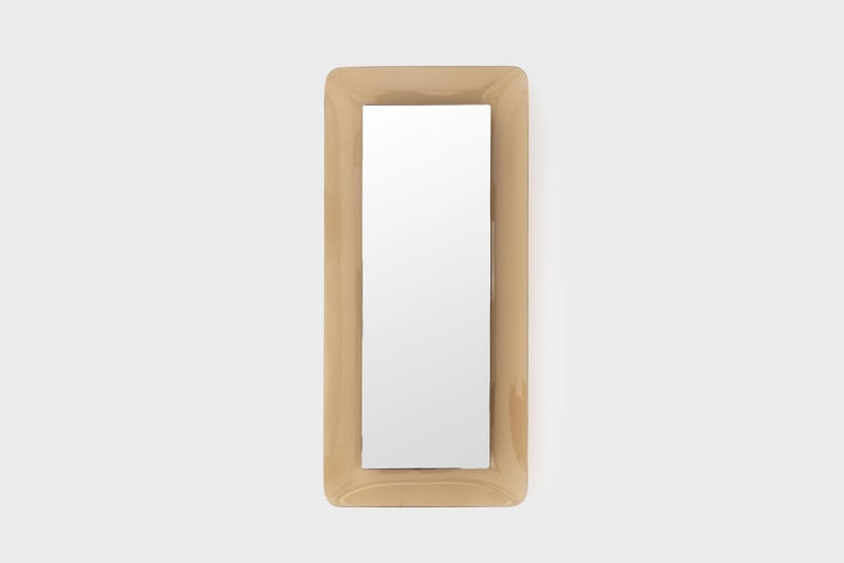 Italian Mid-Century Modern Fumé Glass Mirror by Fontana Arte, 1950 at ...