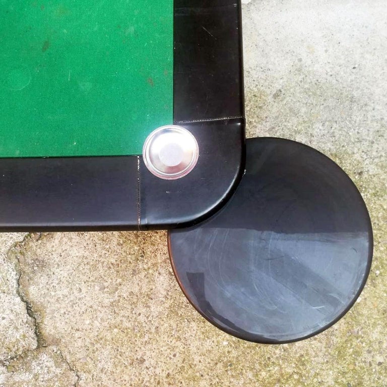 Italian Mid-Century Modern Green Velvet Game Table, 1970s For Sale at ...
