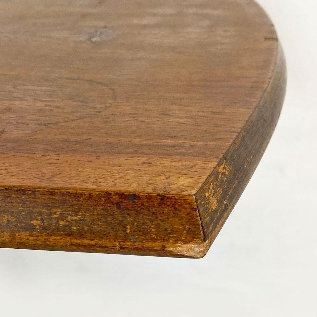 Italian Mid-Century Modern Metal Tubolar and Wooden Top Technical Tray ...