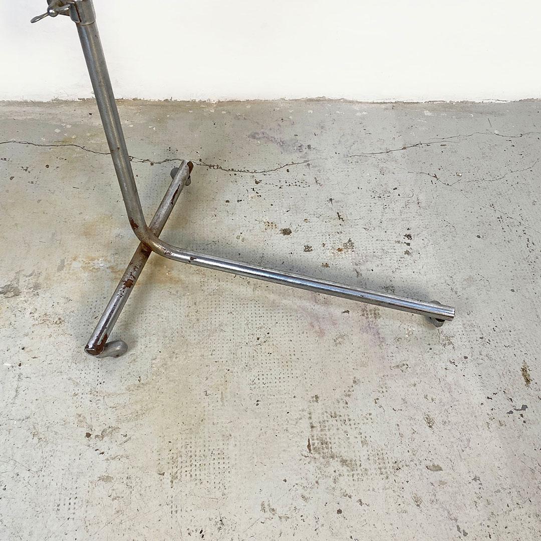 Italian Mid-Century Modern Metal Tubolar and Wooden Top Technical Tray ...