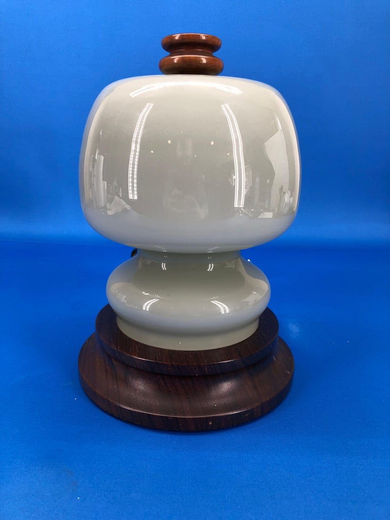 Italian Mid-Century Modern Opaline Shade Night Table Lamp For Sale at ...