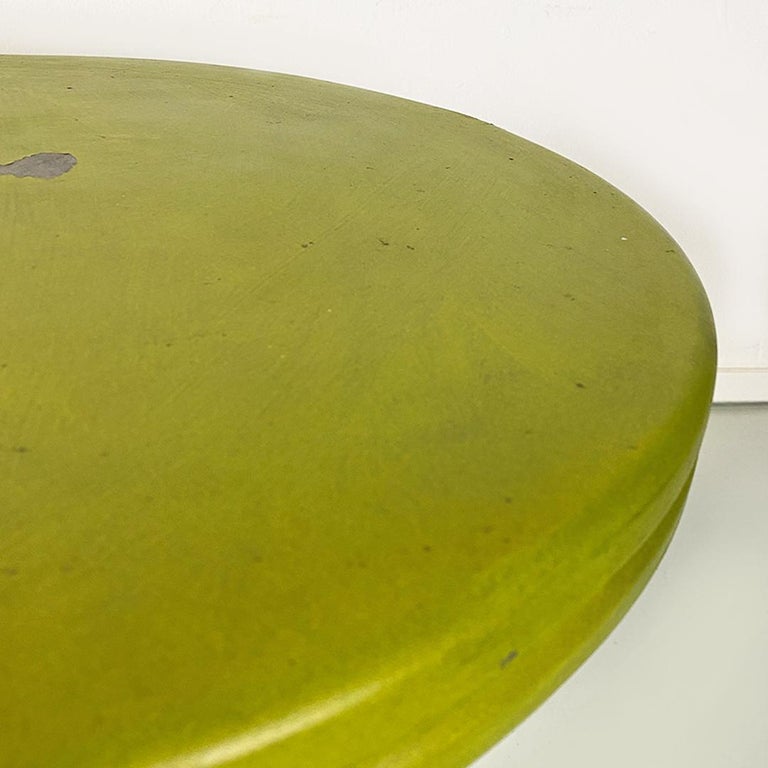 Italian Mid-Century Modern Pair of Black and Acid Green Metal Bar ...